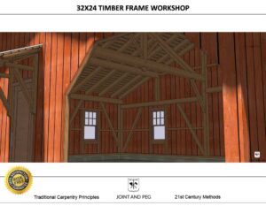 32x24 Timber Frame Workshop Plan