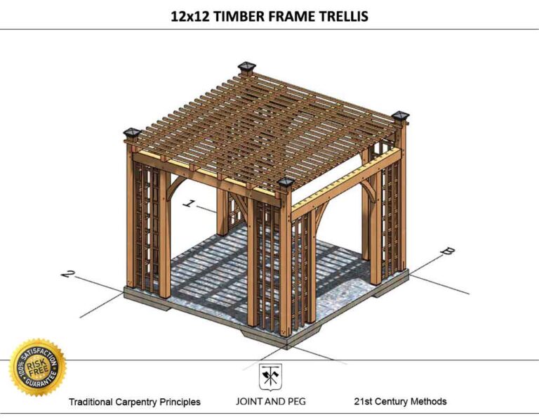 24x32 Timber Frame Carport Plan