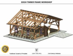 32x24 Timber Frame Workshop Plan