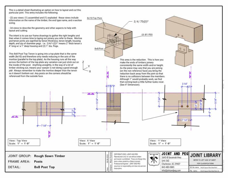 Post Connections - Joint and Peg