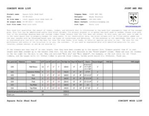 Rough Sawn Timber Frame Instruction