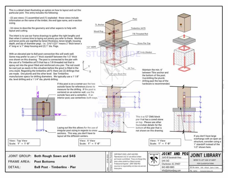 Post Connections - Joint and Peg