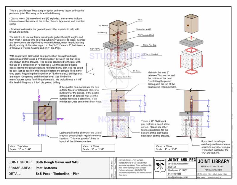 Post Connections - Joint and Peg