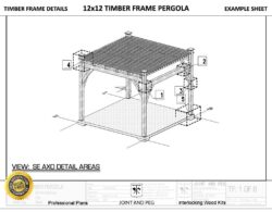Timber Frame Pergola Plan