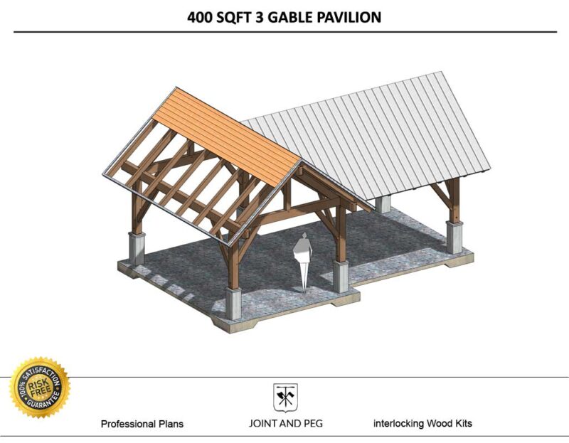 3 Gable Timber Pavilion