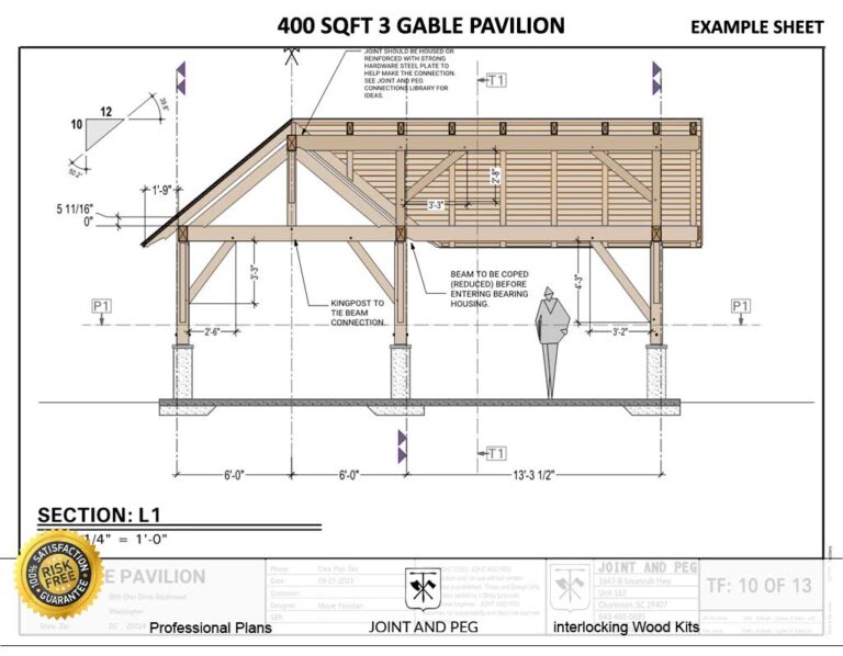 3 Gable Timber Pavilion