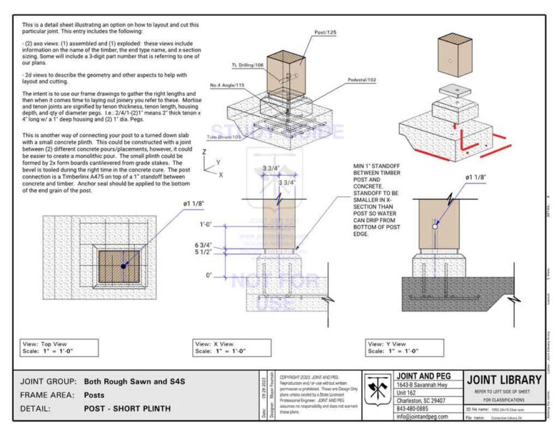 Post Connections - Joint and Peg