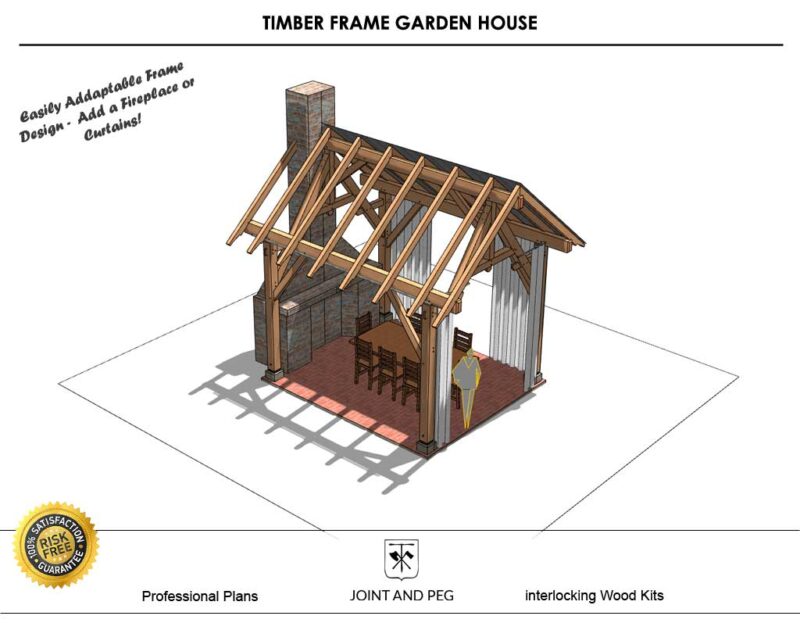 12x14 Garden House Plan