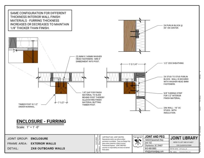 Timber Frame Enclosure Details