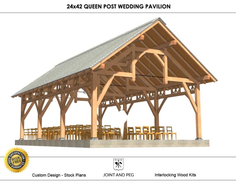 24x42 Queen Post Truss Plan