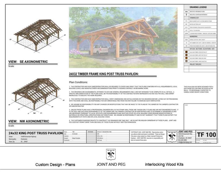 Timber Frame Carport Plan