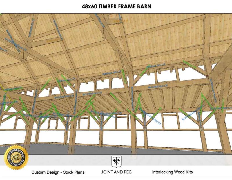 48x60 Timber Frame Barn Plan