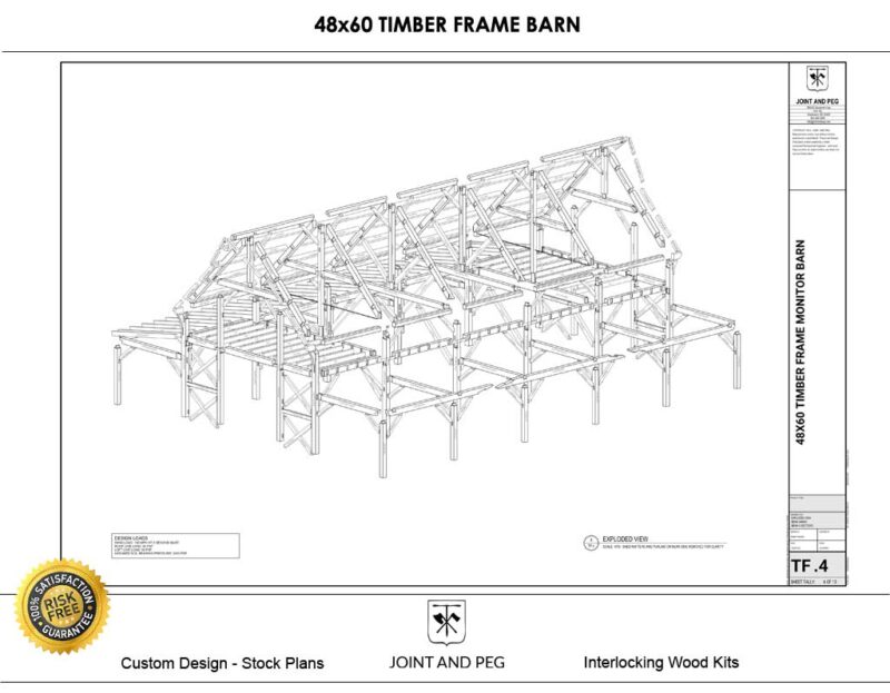 48x60 Timber Frame Barn Plan