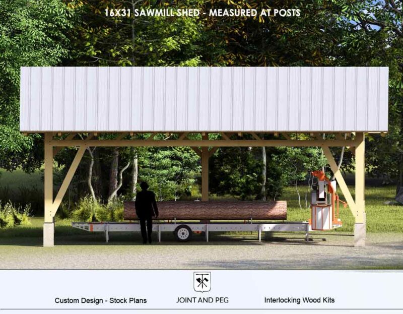 16x31 Sawmill Shed Plan