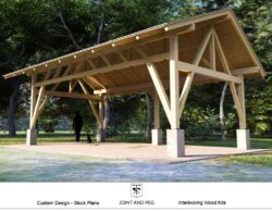 24x32 Timber Frame Carport Plan